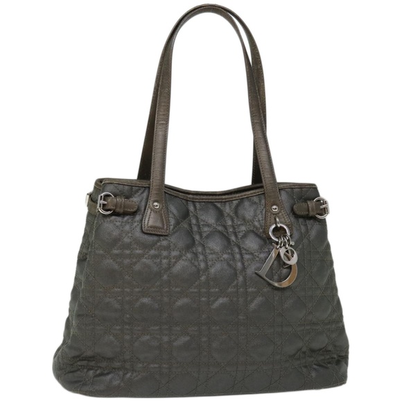 Dior | Bags | Christian Dior Tote Bag Coated Canvas Gray Auth Hk16 ...